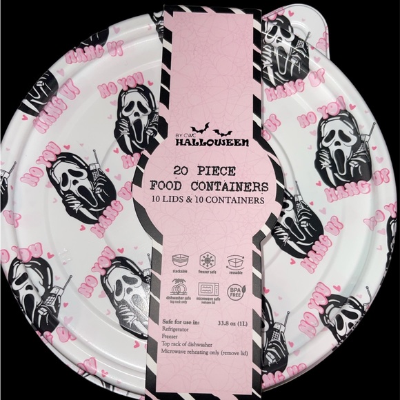CWC | Dining | Ghostface Scream Containers Nwt | Poshmark